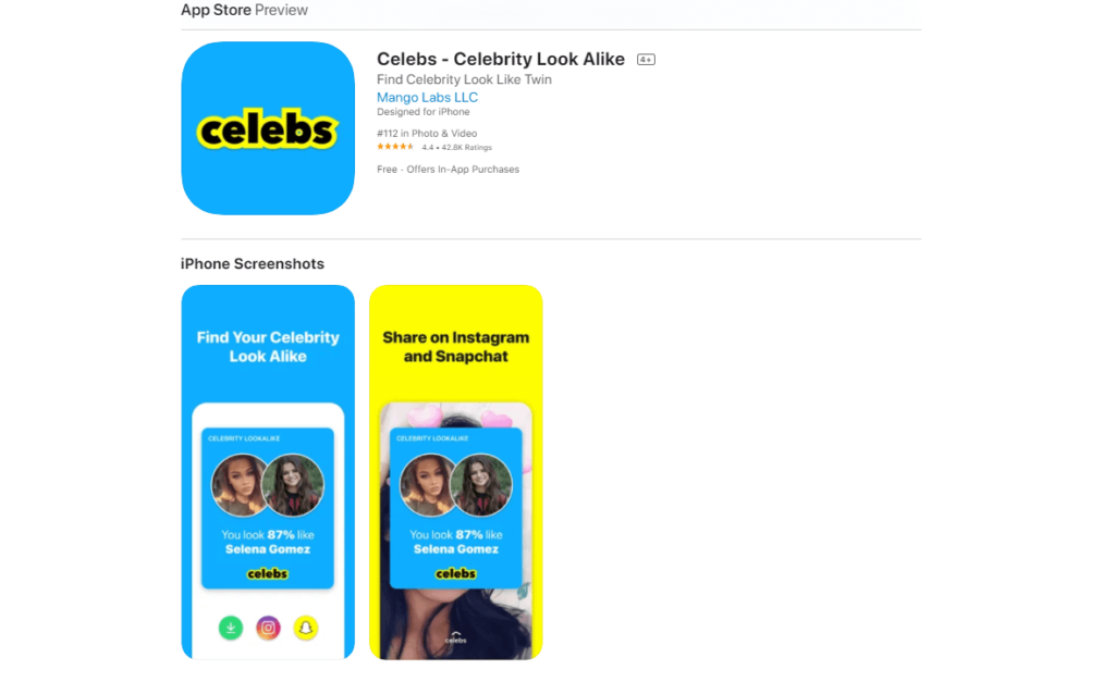 The 7 Best Celebrity Look-Alike Apps + Ideas + Revenue Model